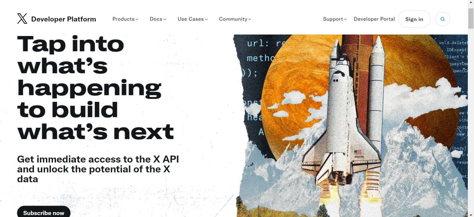 Twitter (x) API 介绍：在线使用和集成指南 - 幂简集成