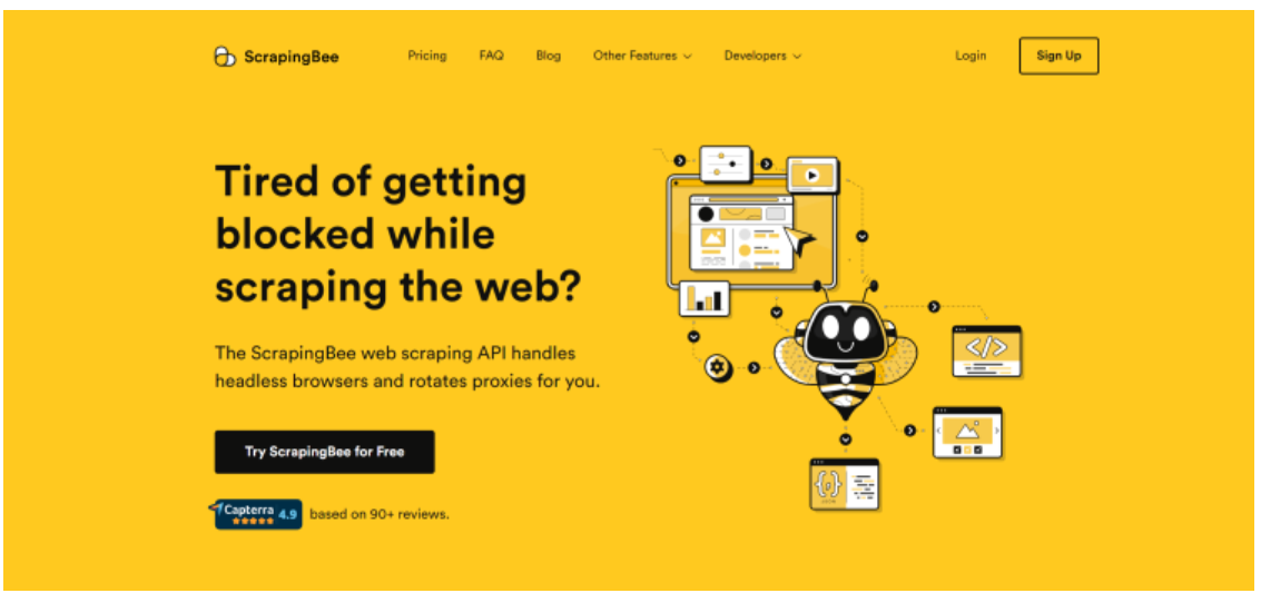 最佳网页抓取 API：Scrapestack 与 ScrapingBee - 幂简集成